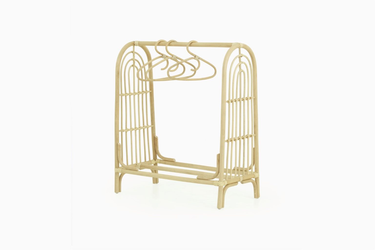 Rainbow rattan kids clothes rack - Indonesia kids baby furniture wholesale