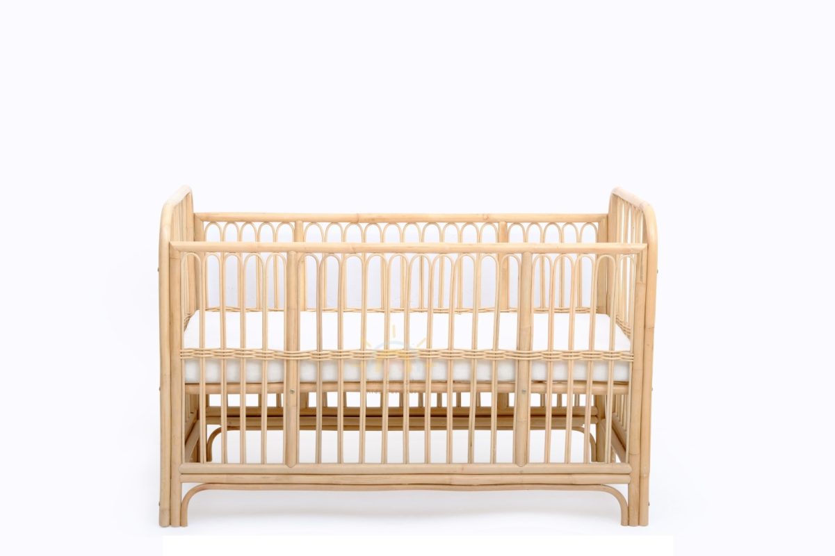 Kalu Rattan Baby Cot - Indonesia rattan kids baby furniture wholesale | toy