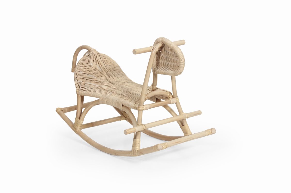 Dolphie Rattan Rocking Horse - Indonesia Rattan Kids Baby Furniture ...